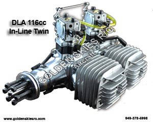 DLA 116cc In-Line Engine